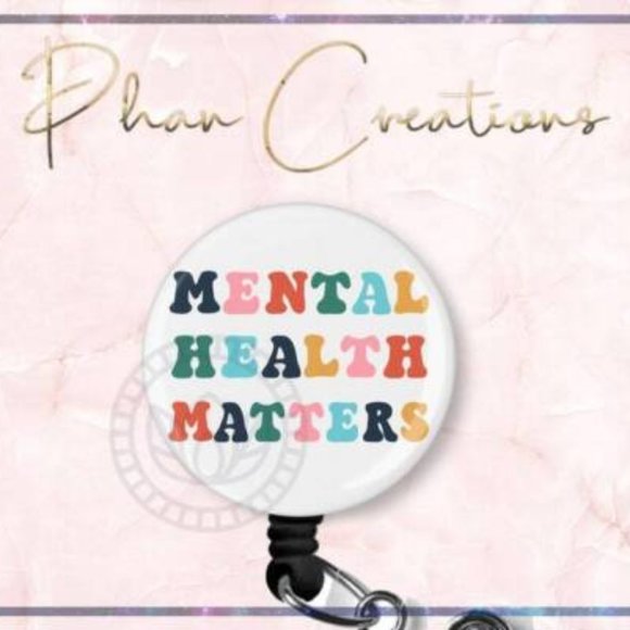 Accessories | Mental Health Matters Retractable Badge Reel Nurse Psych ...